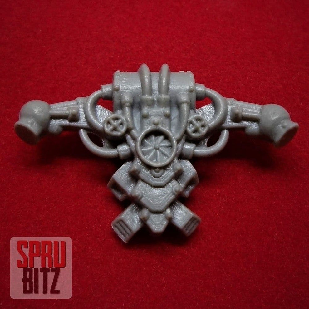 Chaos Space Marines Backpack Back Pack (G) – Spru Bitz